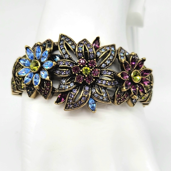 Heidi Daus | Jewelry | Heidi Daus Multicolor Swarovski Crystal Flower ...
